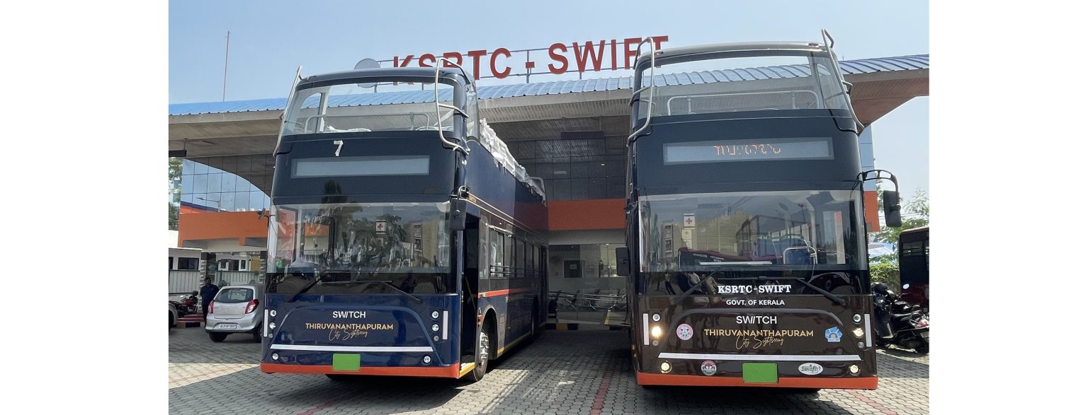 SWITCH Mobility delivers double-decker electric buses to Kerala ...